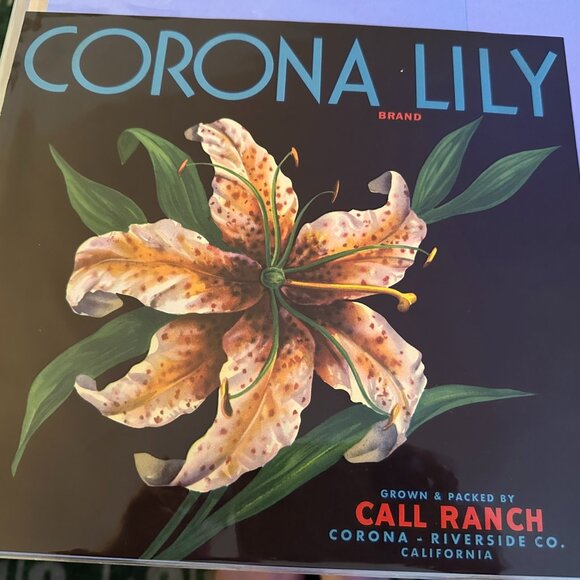 Wall Decor | Authentic Citrus Farm Crate Label Corona Lily | Poshmark